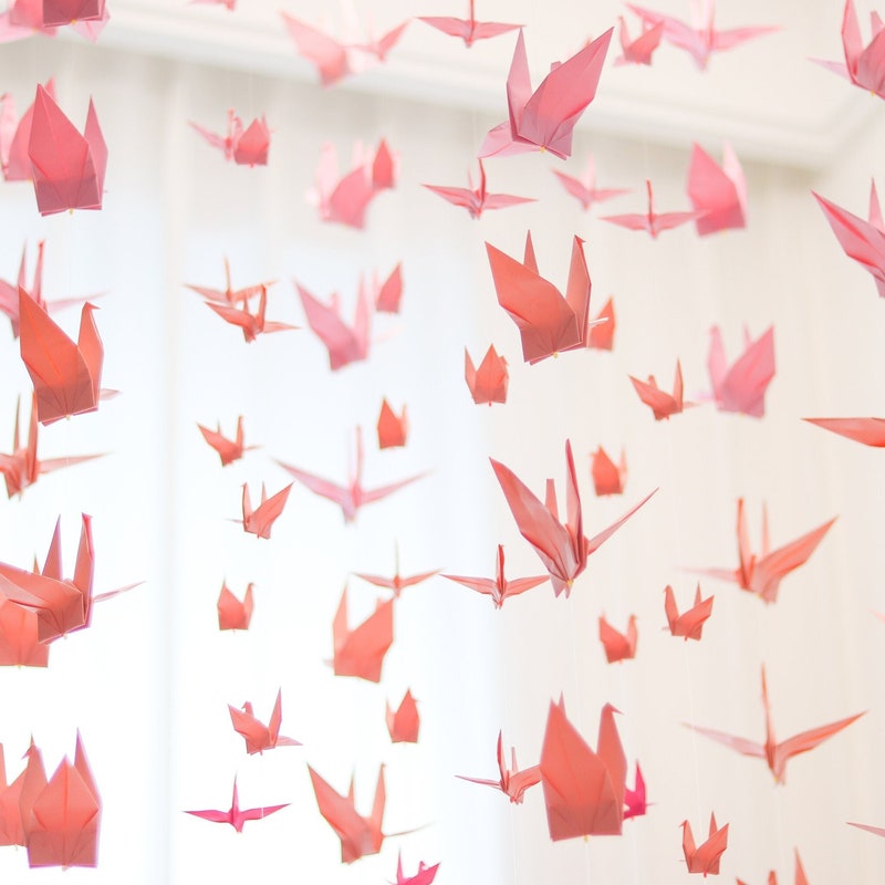 Pink Cranes - Etsy