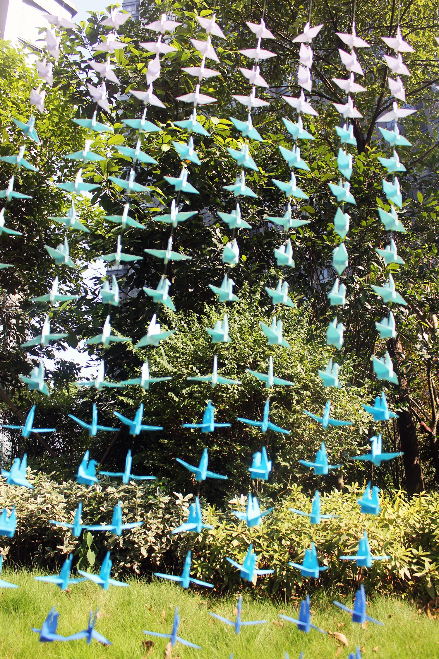 10 Strings/20 Cranes Each Handmade Origami Paper Crane Wedding Backdrop ...