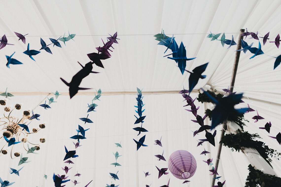 200 Cranes-20 Strings/10 Each Handmade Origami Paper Crane | Etsy