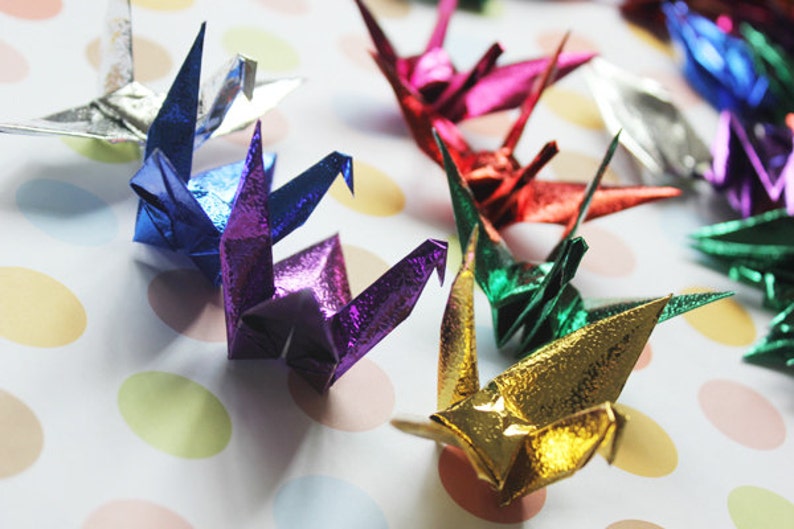10 X 10cm 500 Origami Paper Cranes Craft Paper Crane Paper | Etsy