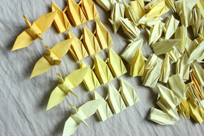 10 X 10cm/4 500 Paper Cranes Customized for Wedding - Etsy