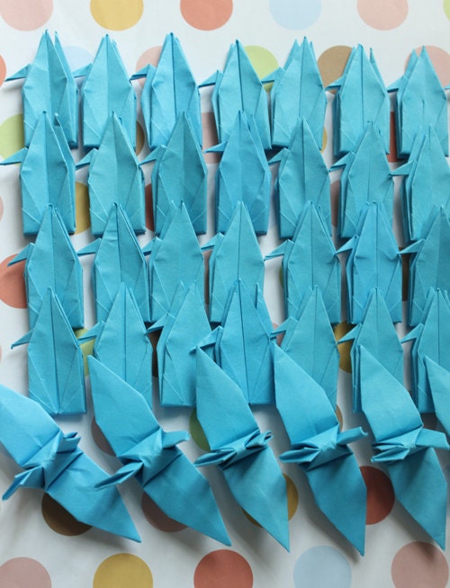 100 Origami Paper Cranes Paper Goods 3/8x8cm Origami - Etsy