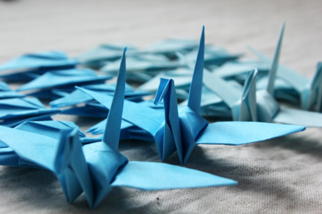 10 X 10cm/4" 1000 Paper Cranes Customized for Wedding, Christmas ...