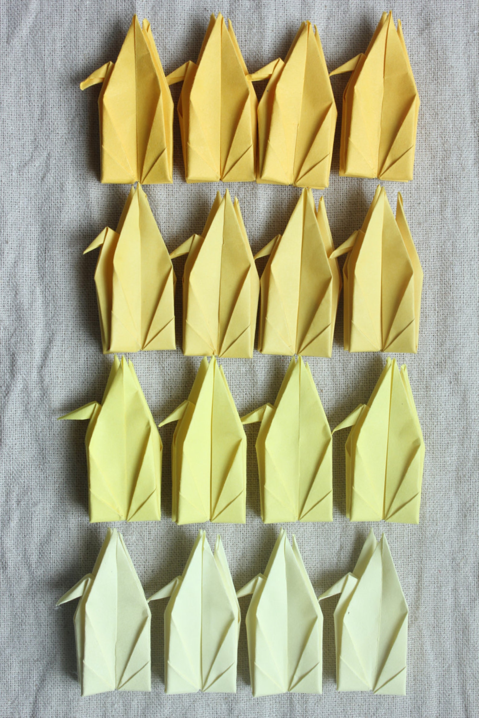 10 X 10cm/4" 100 Paper Cranes Customized for Wedding, Child Room Home ...