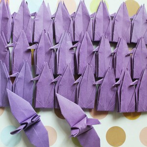 100 Origami Paper Cranes Crafts Paper Goods 3/8x8cm - Etsy