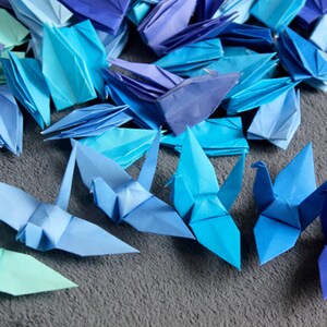 1000 Origami Paper Cranes Crafts Party Wedding Christmas Gift Decor ...