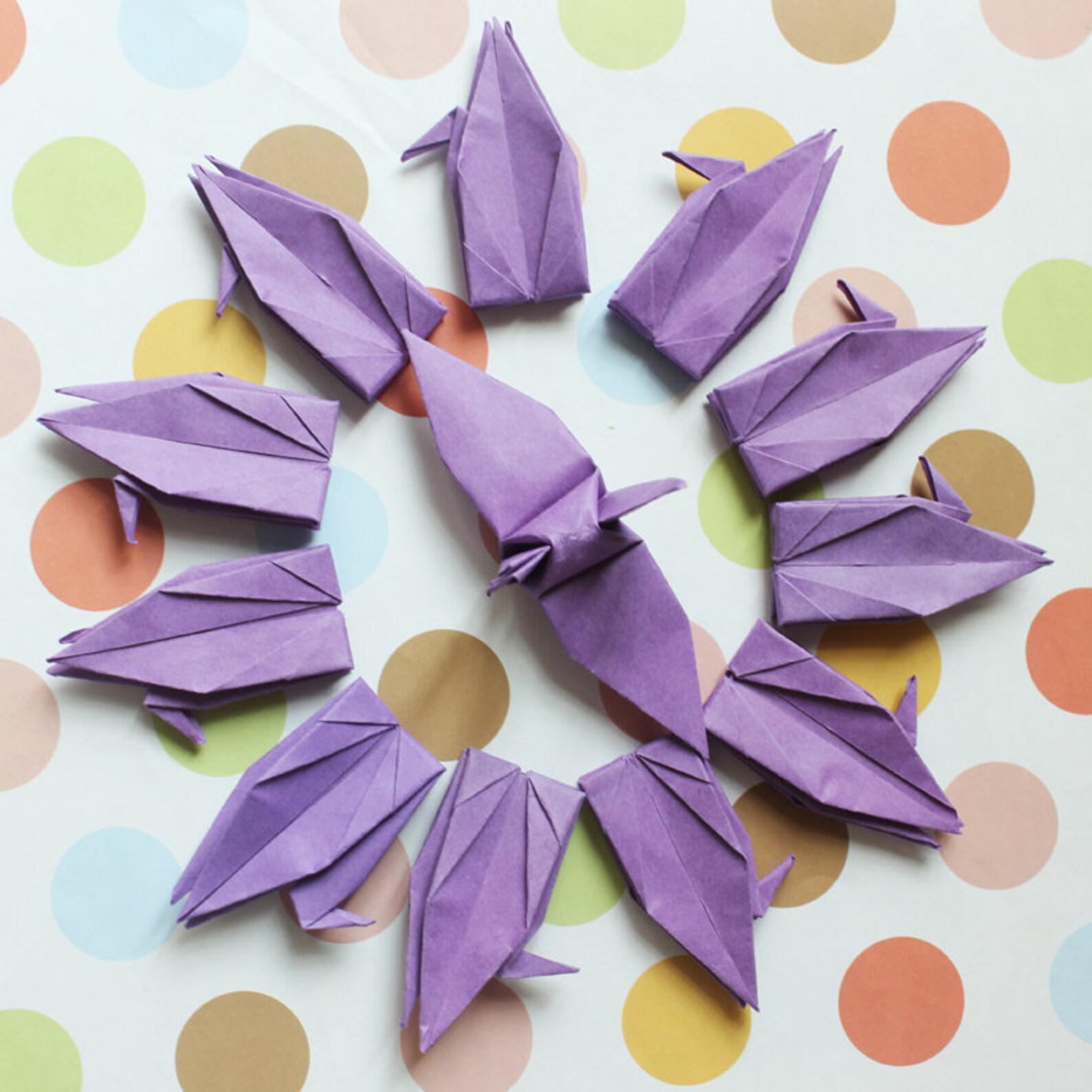 100 Origami Paper Cranes Crafts Paper Goods 3/8x8cm - Etsy