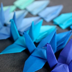 100 Origami Paper Cranes Crafts Party Wedding Christmas Gift Decor Bird ...