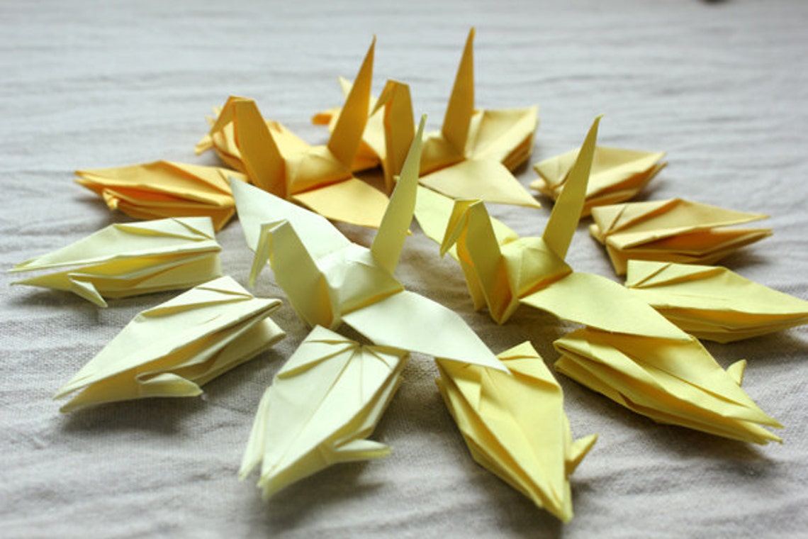 10 X 10cm/4 500 Paper Cranes Customized for Wedding - Etsy