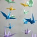 Baby Crib Mobile Origami Paper Crane Amazing Colorful Rainbow Cranes ...