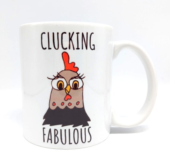 Funny Chicken Mug Clucking Fabulous Matching Chicken Mug - Etsy