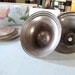 Vintage Large Gold Painted Brass Bell Shaped Canopies. Ceiling Canopies ...