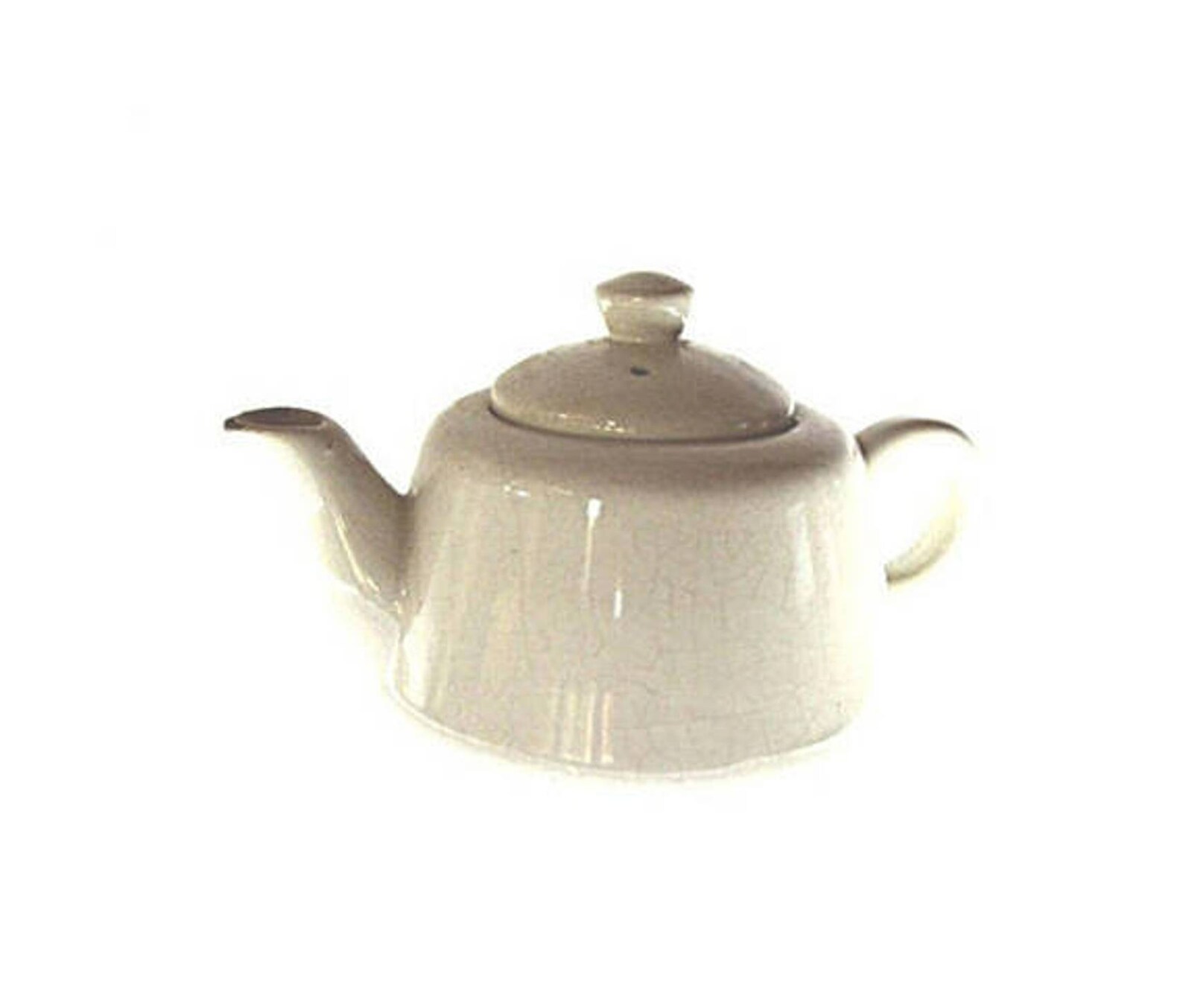 Vintage Israel White Shabby Ceramic Teapot. Small Mid Century ...