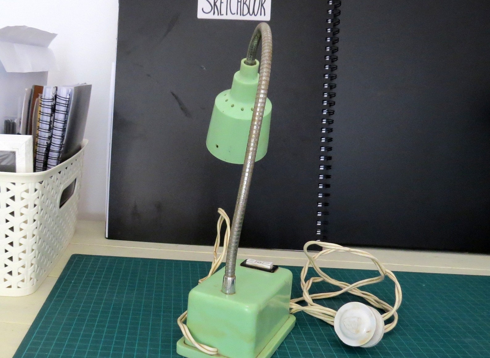 Mid Century Modern Light Green Flexible Office Desk Lamp Light, True ...