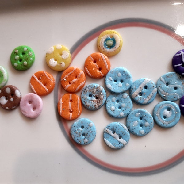 Polymer Clay Buttons - Etsy