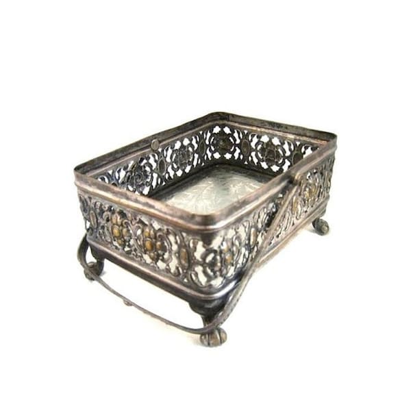 Metal Filigree Basket - Etsy