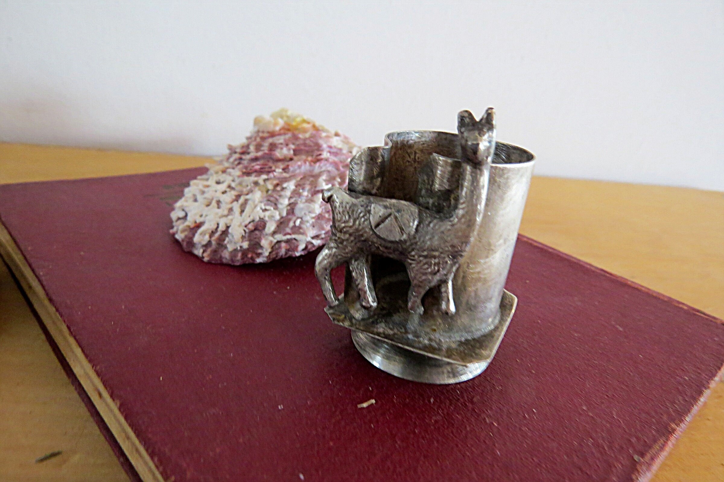 Silver Vintage Animal Toothpick Holder. Llama Figurine Silver Plate ...