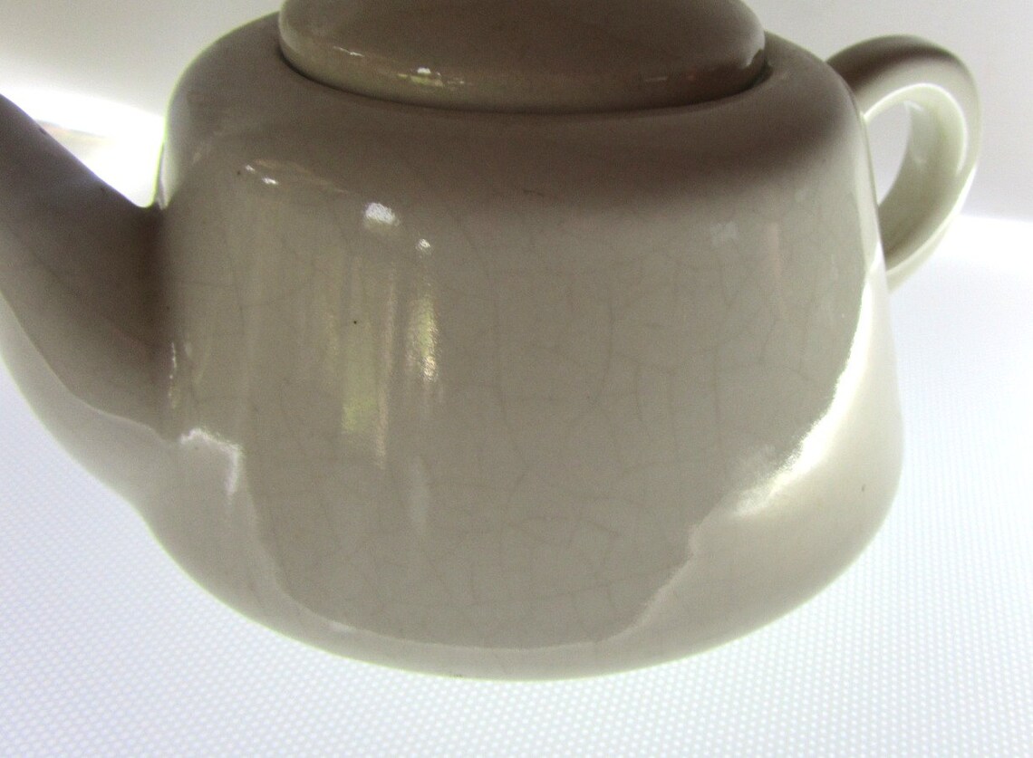 Vintage Israel White Shabby Ceramic Teapot. Small Mid Century - Etsy