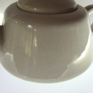 Vintage Israel White Shabby Ceramic Teapot. Small Mid Century ...