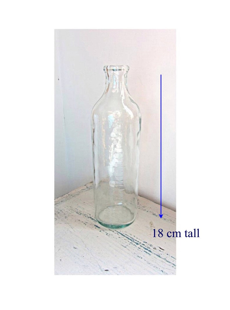 Collectible Vintage Baby Clear Glass Graduated 250 Ml Feeding Bottle ...