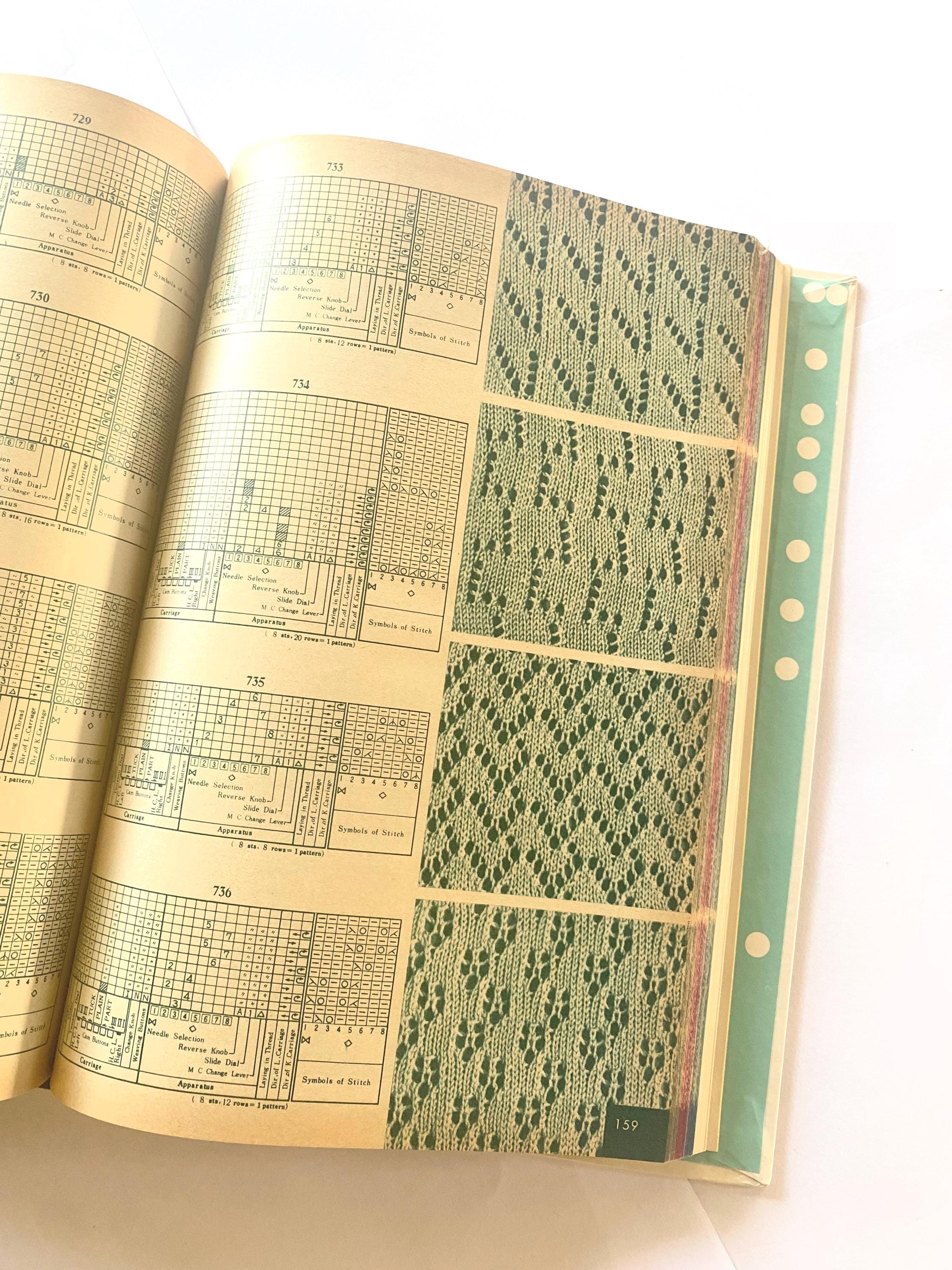 Vintage BROTHER Knitting Machine Pattern Book. Hardcover Knitting ...