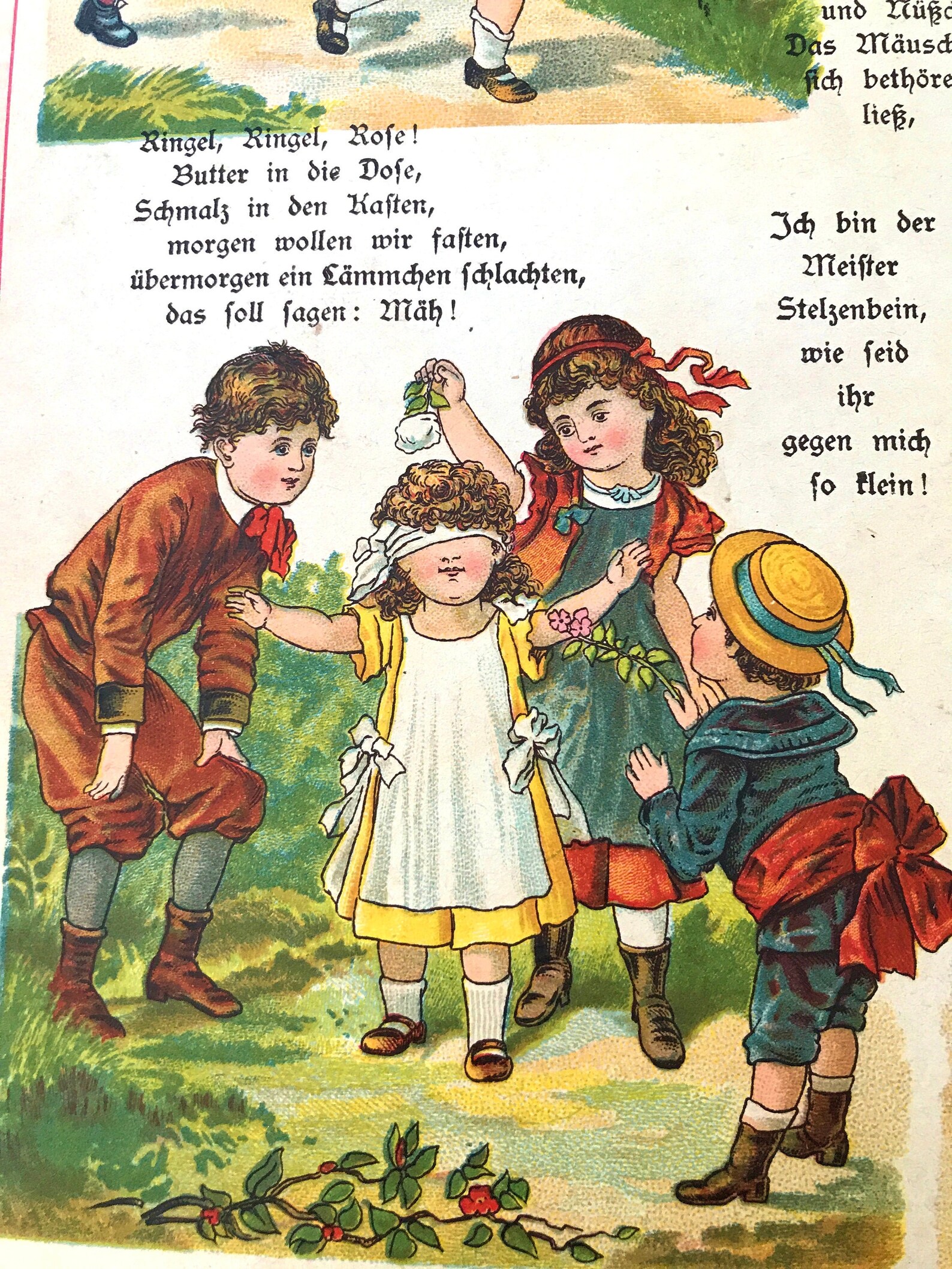 Victorian German Children's Book: Chromo Lithographs, Games & Rhymes - Etsy