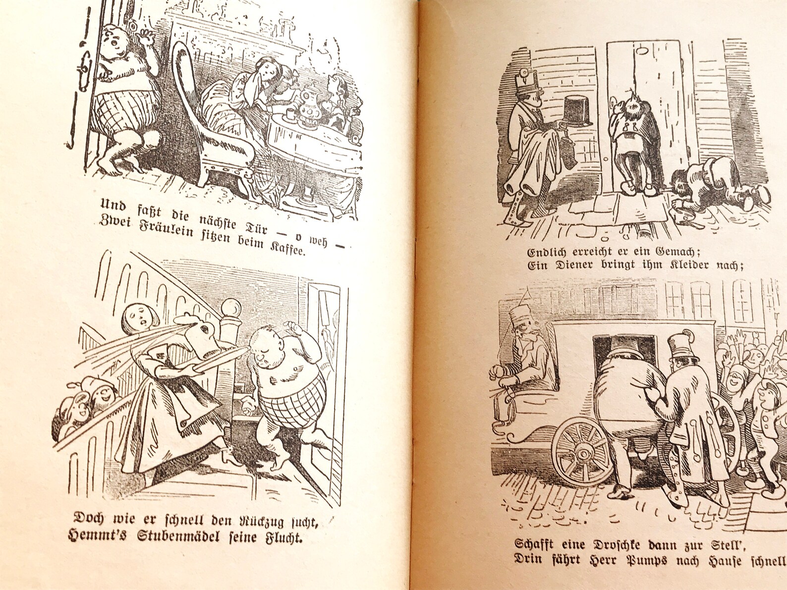 Abt. 1915 Old GERMAN CARTOON BOOK Wilhelm Busch 250 - Etsy