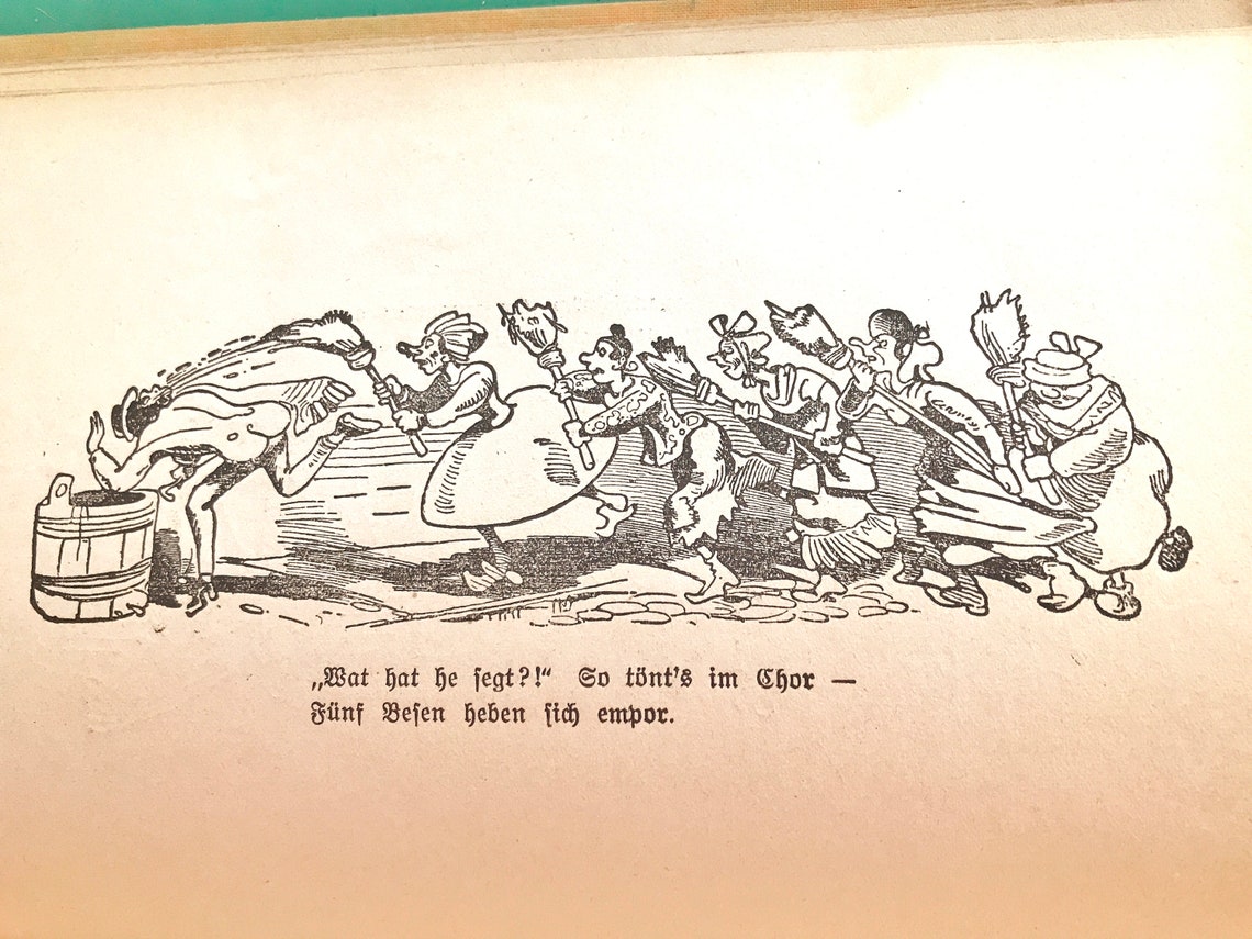 Abt. 1915 Old GERMAN CARTOON BOOK Wilhelm Busch 250 - Etsy