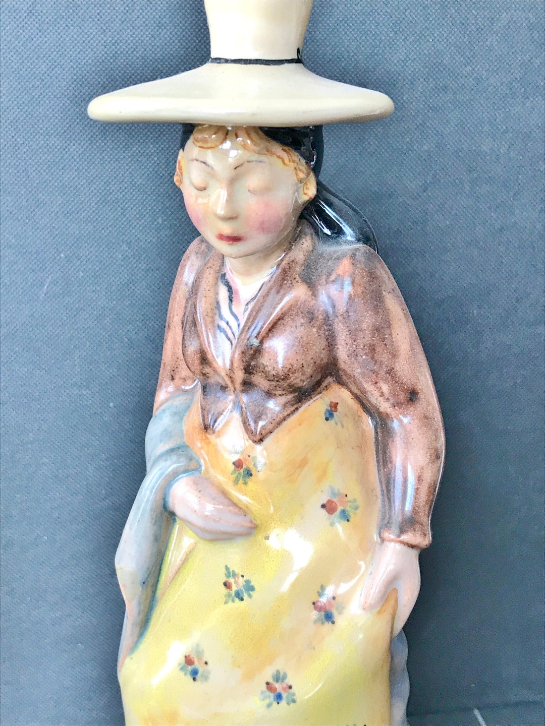 1920s, Vintage Austrian Ceramics, Woman in Trachten Figurine, Peasant ...