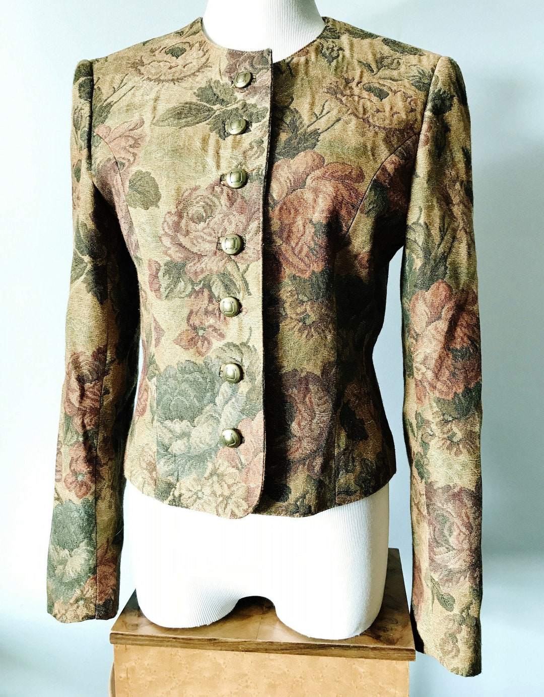 ROSE JACKET Dirndl Trachten Jacket Muted Colors Size 34 - Etsy