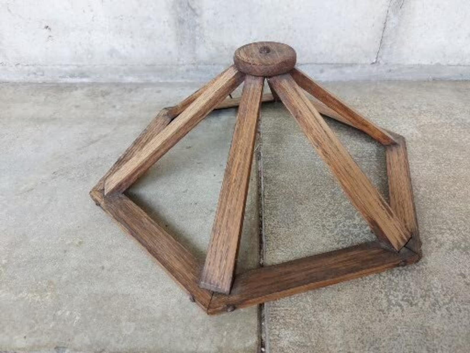 Modelo de forma geométrica de pirámide hexagonal de madera - Etsy México
