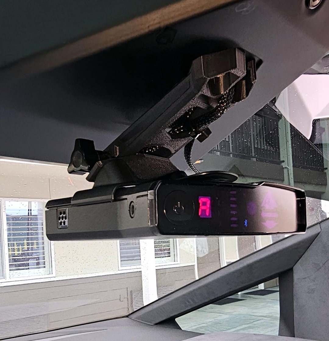 Cybertruck Valentine One Radar Detector Mount Rear View Mirror V1 and ...