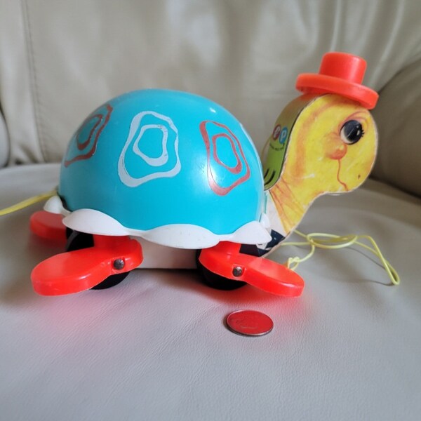 Turtle Pull Toy - Etsy