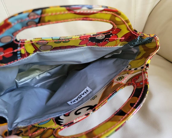 Vintage Hadaki Paisley Collection Tote in vibrant col… - Gem