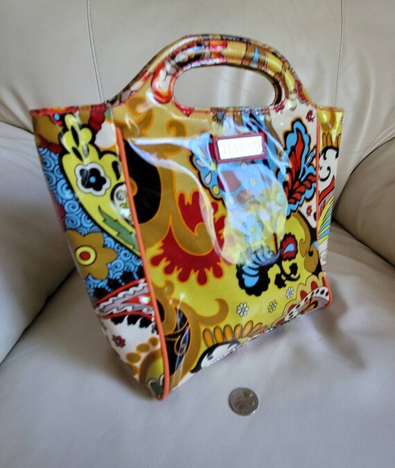 Vintage Hadaki Paisley Collection Tote in vibrant col… - Gem