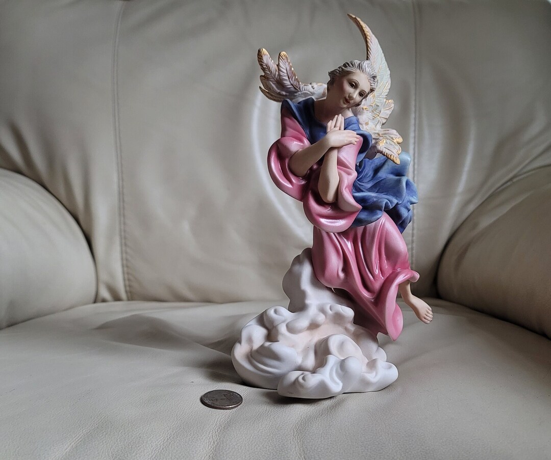 Vintage Porcelain Angel, Vatican Nativity, Set by Franklin Mint in Pink ...