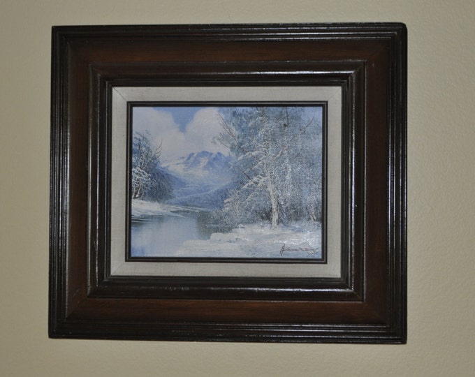 Original, Circa - 1940s, Oil Painting on Canvas - Sign Hanrey. Nature ...