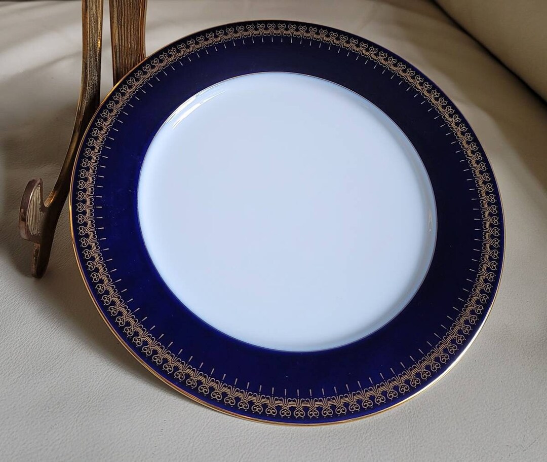 Romanov by Christineholm Cobalt Porcelain Salad Plates, Set of Four ...