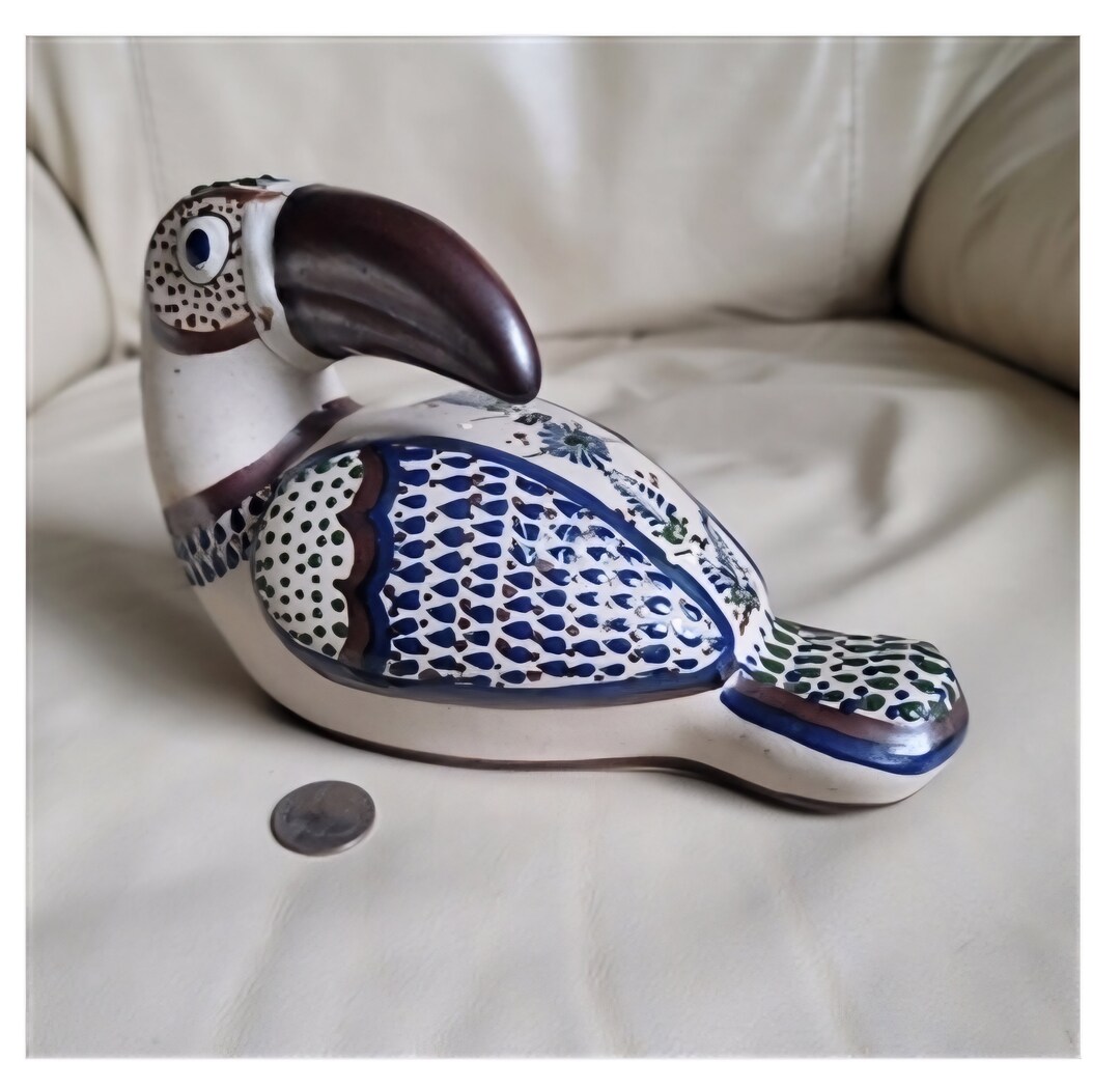 TONALA Folk Art Mexican Pottery - Sign by Artist - J. Santana MEXICO ...