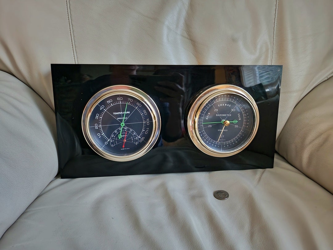 Lucite Weatherstation Springfield Instrument Company USA, Barometer ...