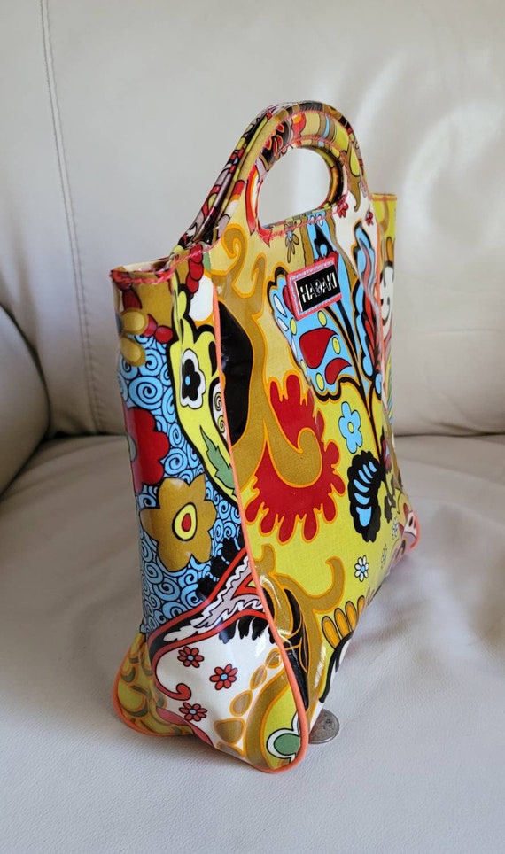 Vintage Hadaki Paisley Collection Tote in vibrant col… - Gem