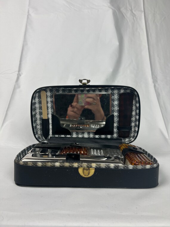 Vintage 1970s Vanity Bag, Mid Century Mens Grooming K… - Gem