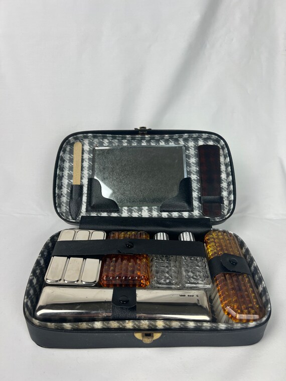 Vintage 1970s Vanity Bag, Mid Century Mens Grooming K… - Gem