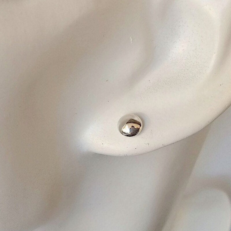 Silver Stud Earrings - Etsy