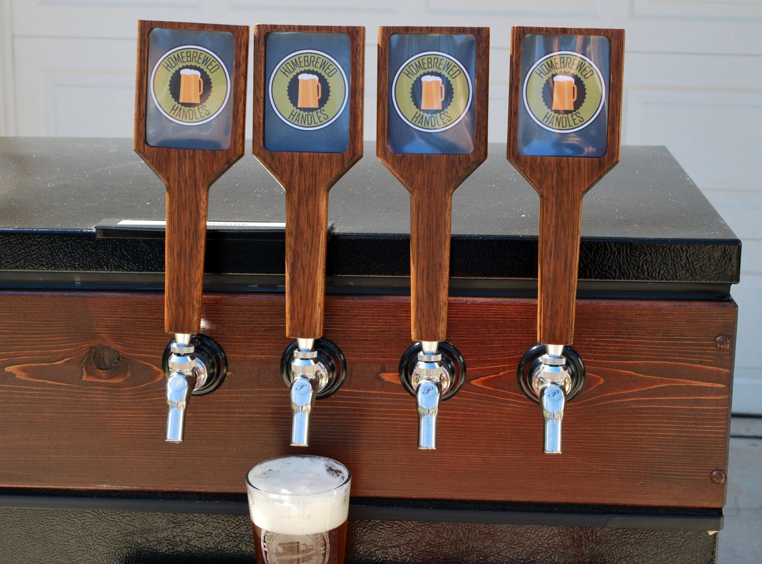 Large Brazilian Cherry Tap Handle Interchangeable Logo / - Etsy