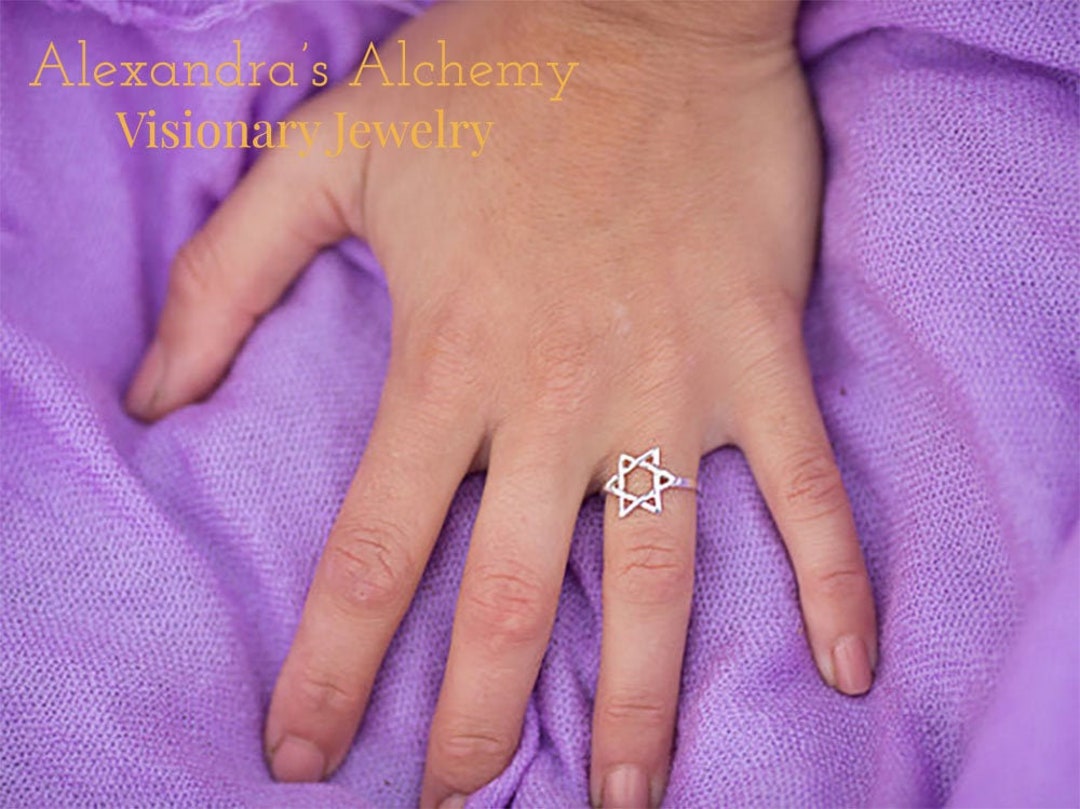 Star of David Ring / Magen David Ring / Star of the Heights/ Sacred ...