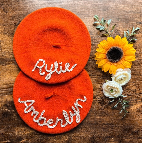 Toddler or Youth Beret Custom Embroidery Name or Initials - Etsy