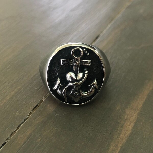 Anchor Ring - Etsy