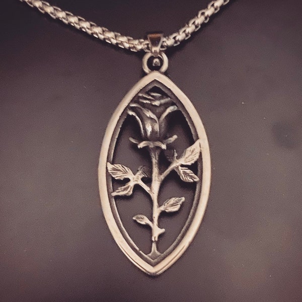 Rose Pendant - Etsy