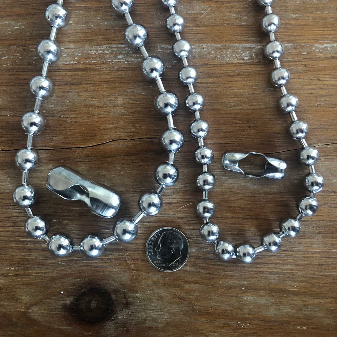 XL Stainless Ball Chain Necklace - Etsy